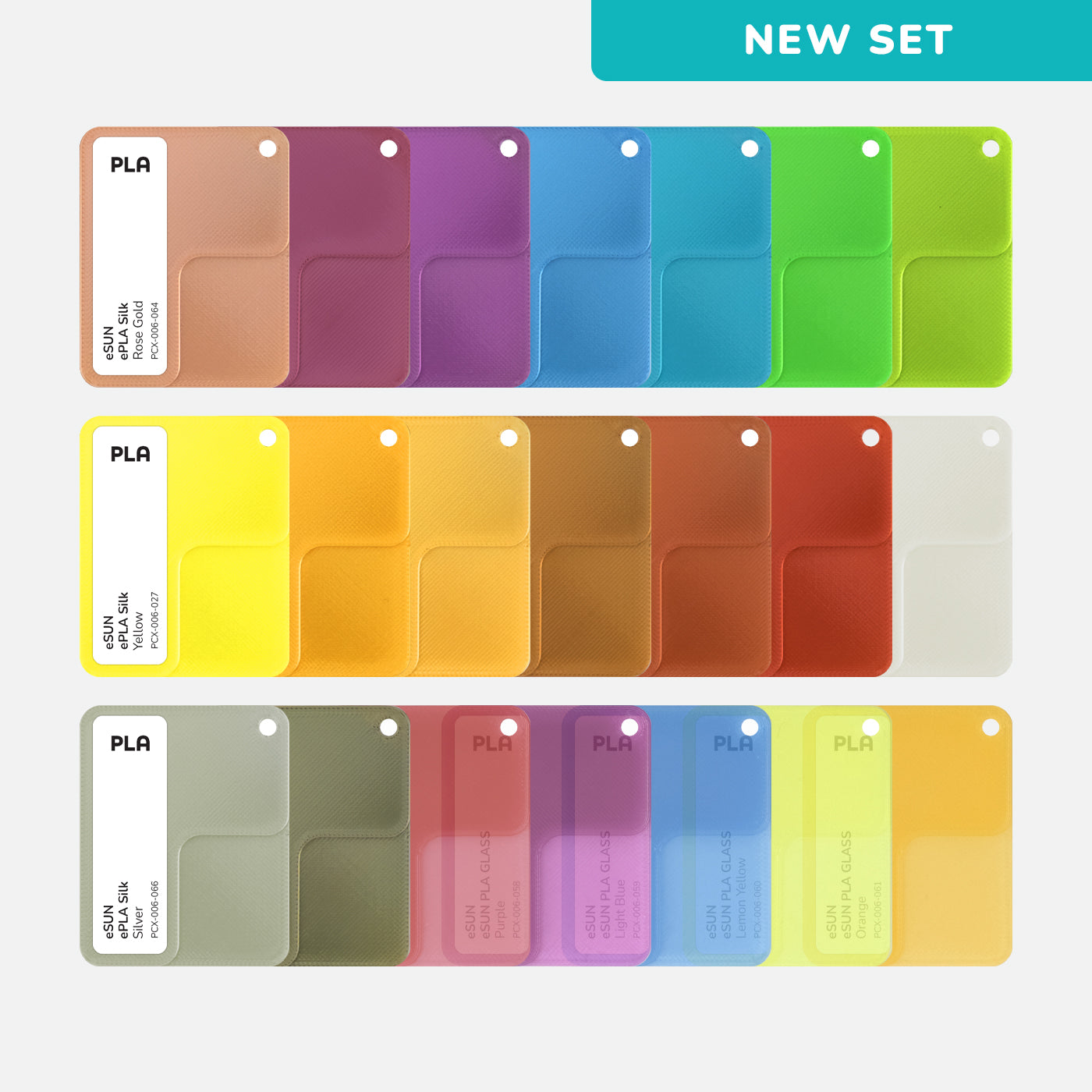 eSUN Silk & Glass PLA Set – The Print Codex